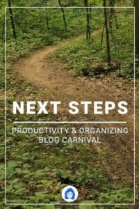 Next Steps - Productivity & Organizing Blog Carnival